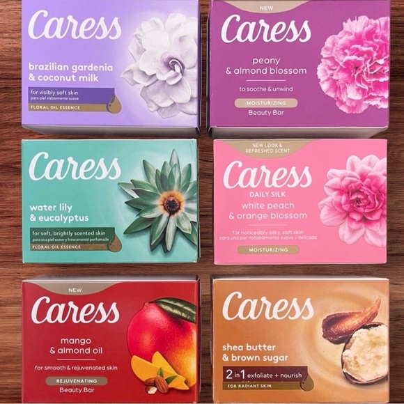 Caress | Bath | Caress Beauty Bar Soaps 6 Beautiful Assorted Scents ...
